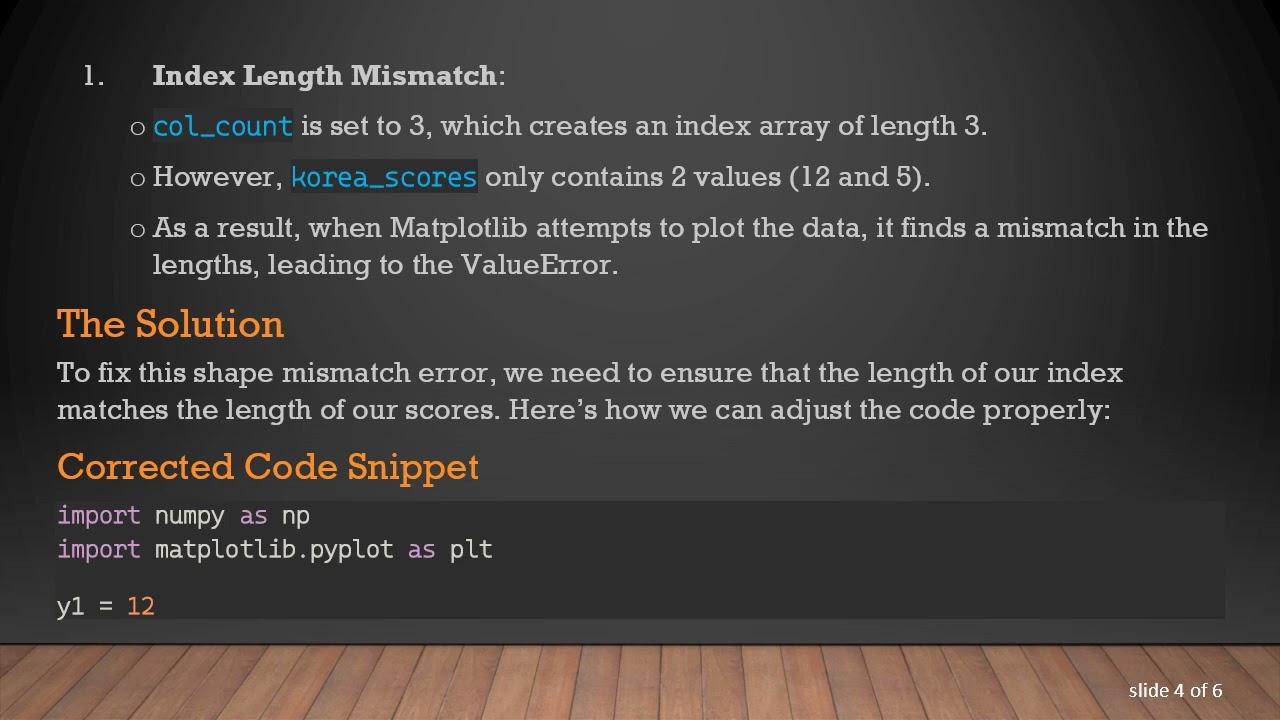 Solving the ValueError: Fixing Shape Mismatch in Matplotlib Graphs