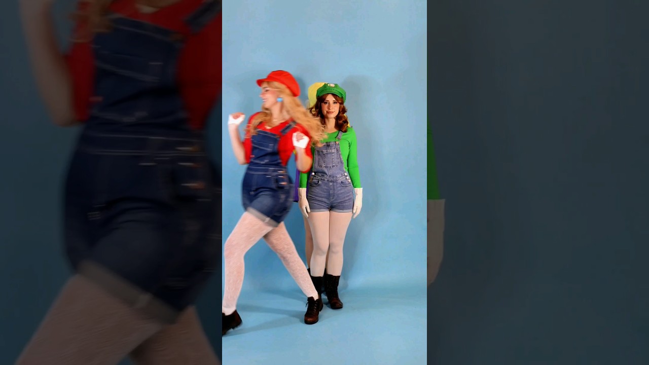 The Mario Princesses Dressed as the Mario Brothers! ❤️💚💛 @RaineEmery @Dajackies