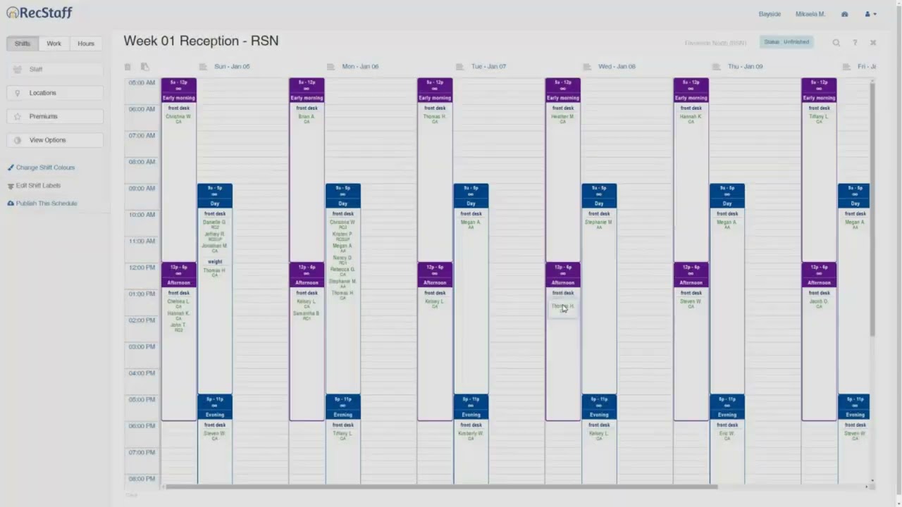 Recstaff Recurring Shifts Introduction