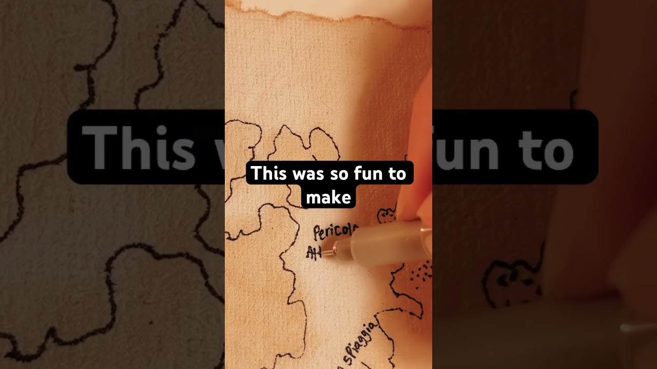 Making a fantasy map! #artist #drawing #art #youtube #shorts #fyp #fantasy #map #painting