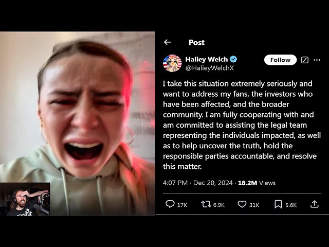 Asmongold believes Haliey Welch should be jailed for alleged rug pull ...