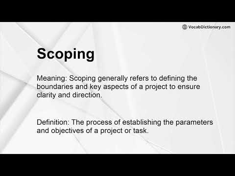 Scoping Meaning