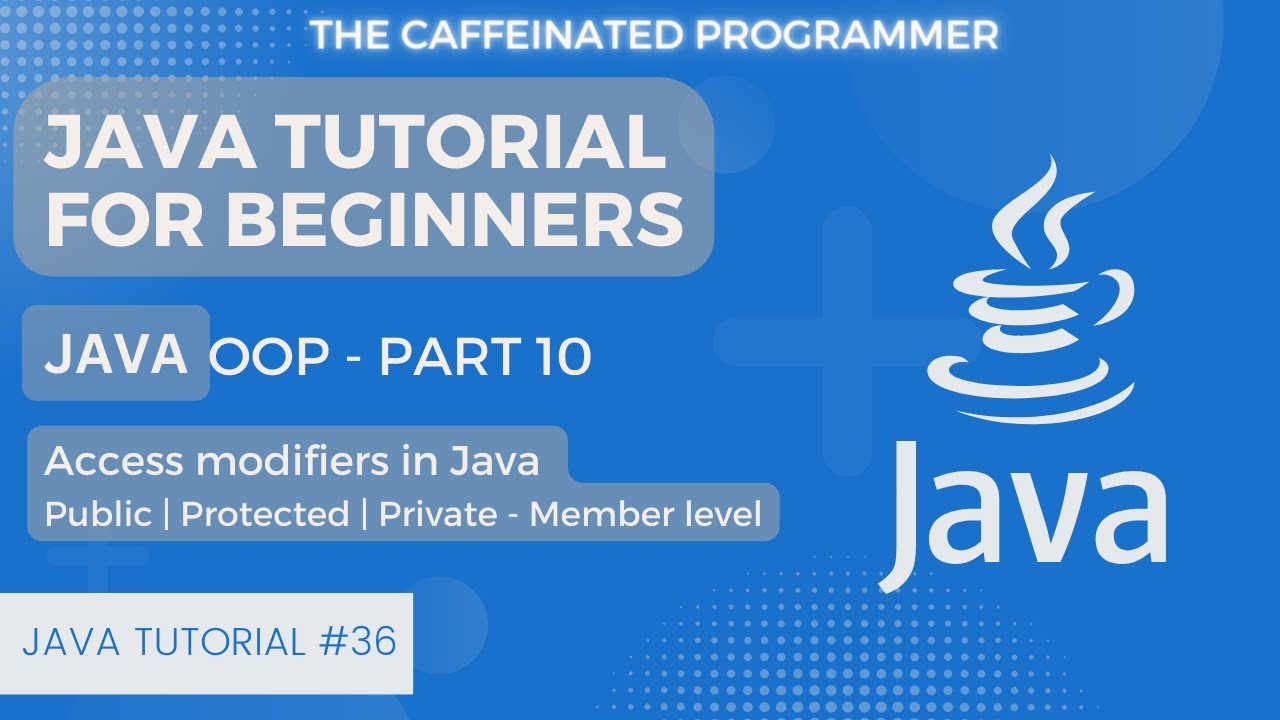 Java Tutorial for Beginners: Java OOP | Access Modifiers in Java | Public | Protected | Private