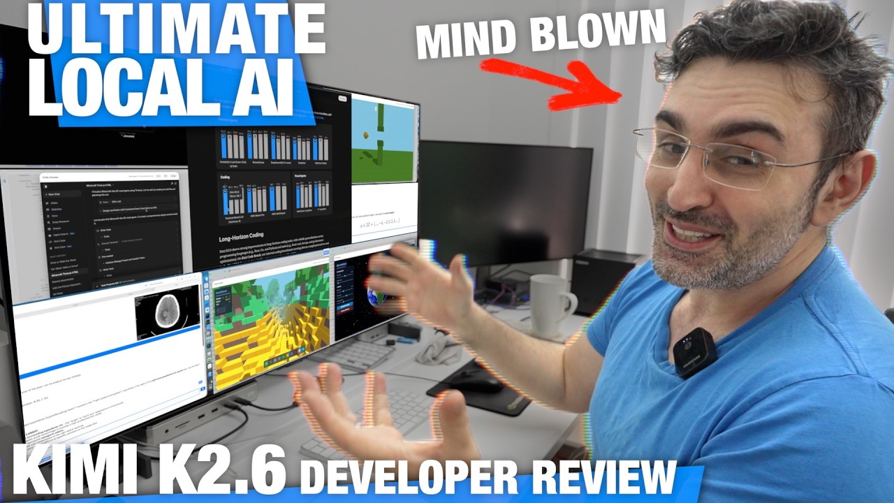 Kimi K2.6 - New #1 Local AI TESTED vs Cloud, Coding, Vision & Maths 🤯