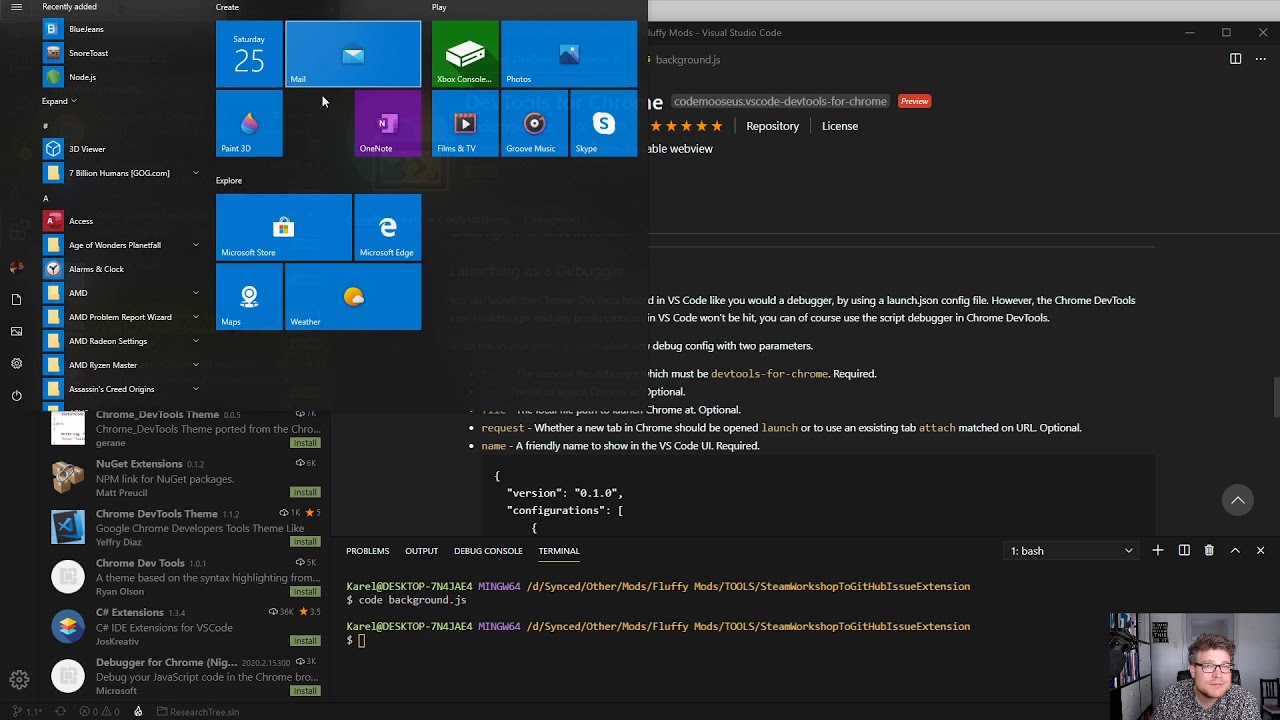 Making a Chrome Extension - Create GitHub issue from steam workshop comments - Part 1/2