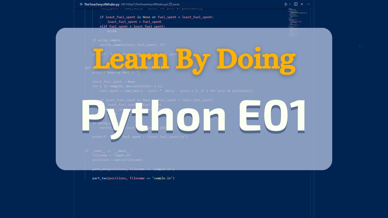 Learn By Doing - Python E01