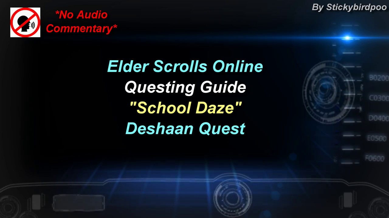 School Daze - Deshaan Quest - Elder Scrolls Online