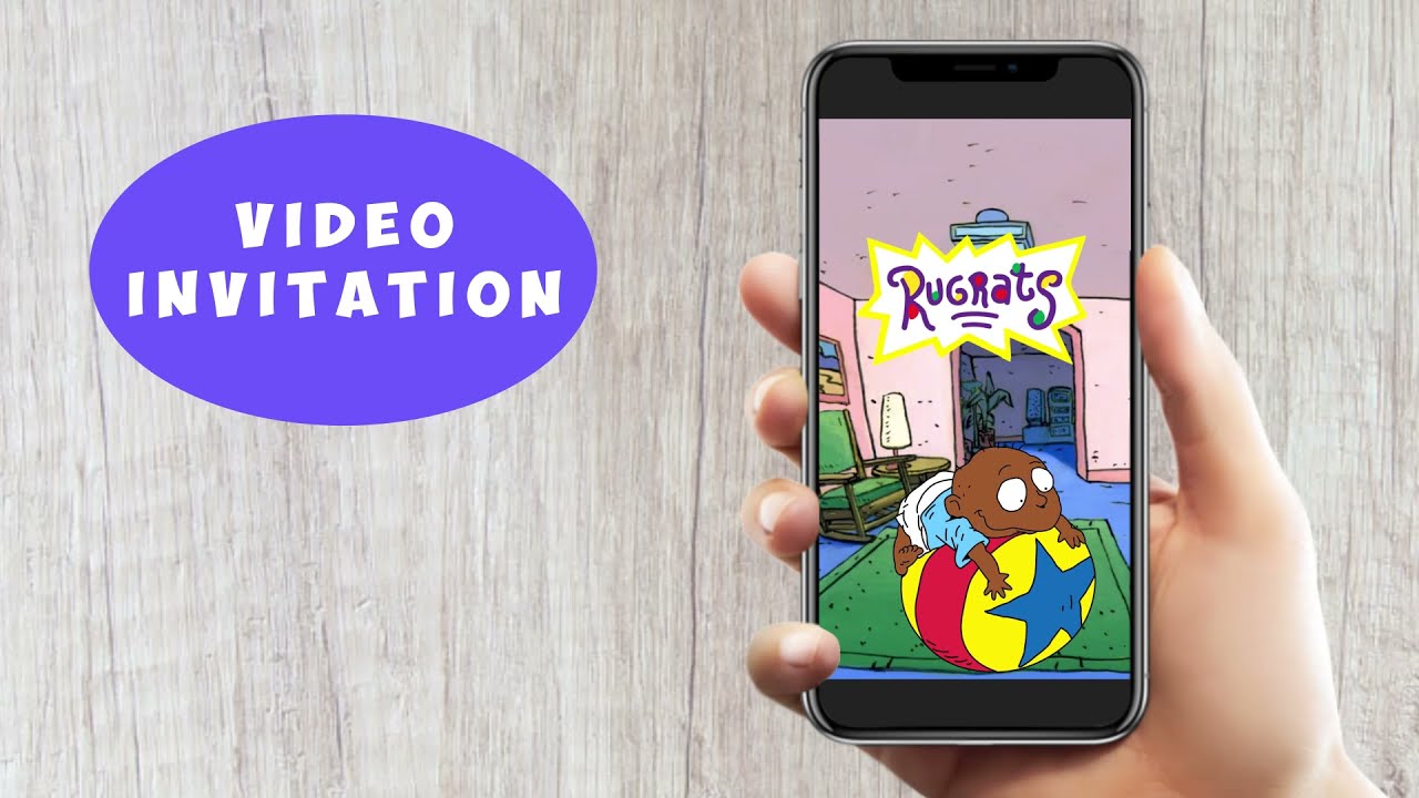 Awesome RUGRATS Video Invitation! Link to order is on the description below.
