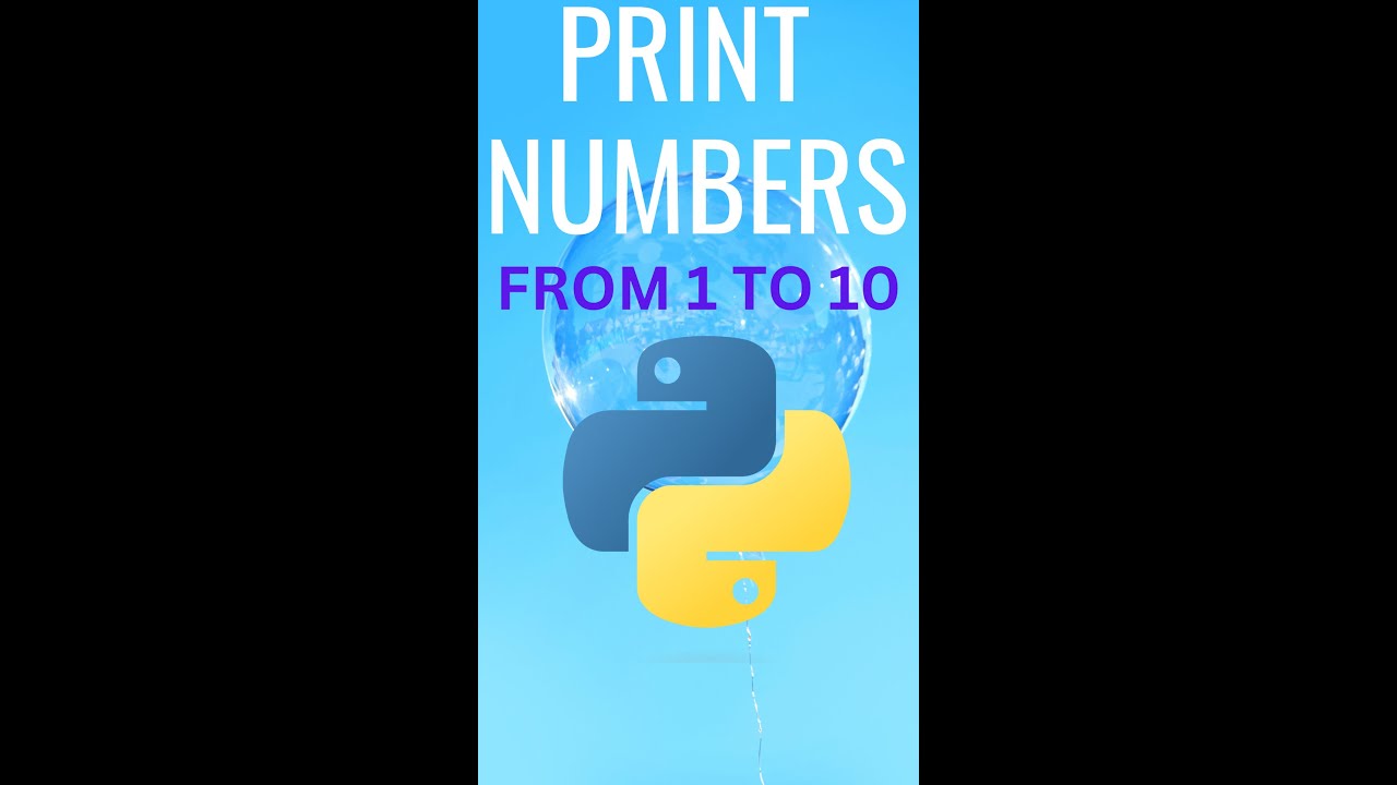 Python Coding - Print Numbers From 1 To 10 In Python #python #shorts #programming