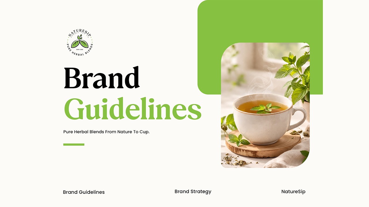Herbal Tea Logo Design & Brand Identity | Modern Branding Presentation #logo #logodesign