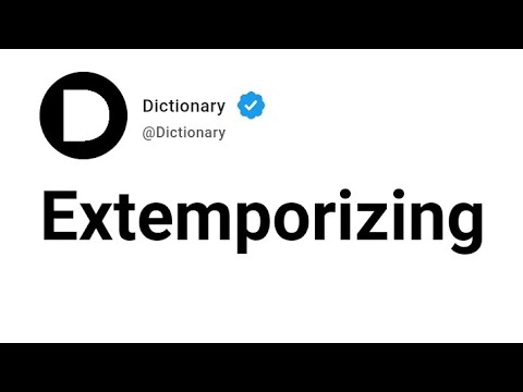 Extemporizing Meaning In English