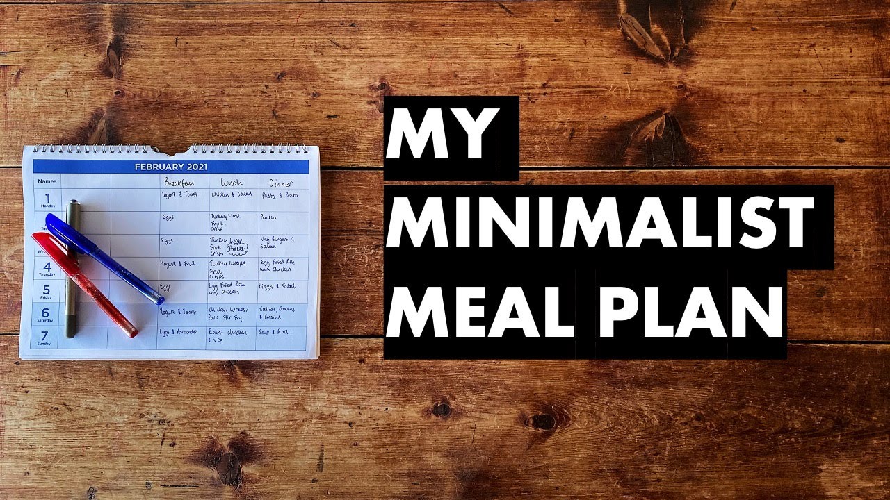 My Minimalist Meal Plan for Easy Meal Planning