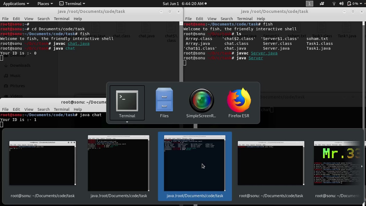 Multiple clients chat using Socket programming in JAVA