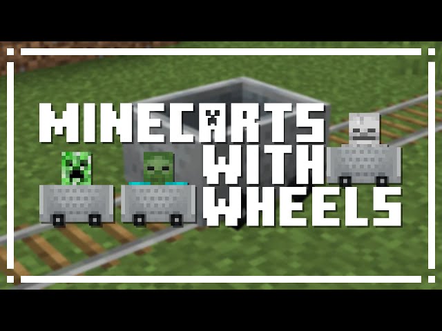Minecarts with Wheels Minecraft Texture Pack