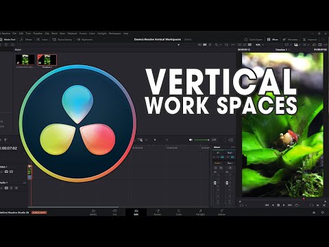 How to Use Vertical Workspaces in DaVinci Resolve 20