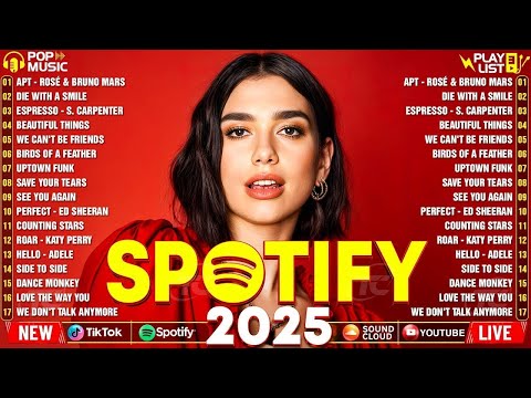 Dua Lipa, Ed Sheeran, Rihanna, Selena Gomez, Bruno Mars, Maroon 5, Zayn, Adele 💎 Billboard Hot 100