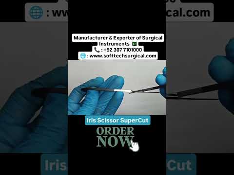 Iris Scissor Supercut | Soft Tech Surgical – Surgical Scissors Manufacturer & Supplier Worldwide
