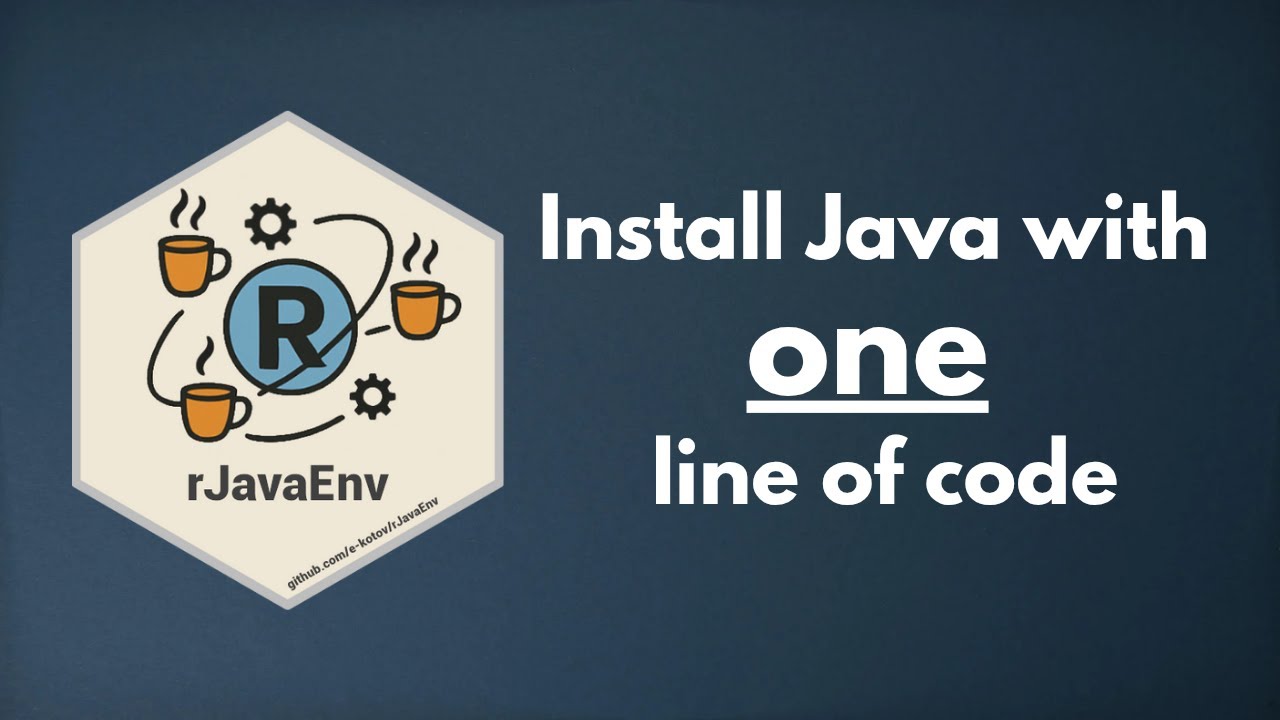 How to Install Java (JDK) with ONE Line of Code Only - rJavaEnv Package