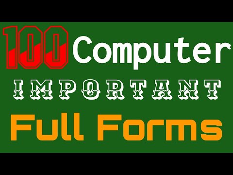 100 Most Important Computer Full Form for KIDS | Important Computer Abbreviations | 100 GK