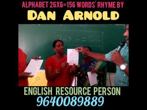 One rhyme but 26X6=156 words by Dan Arnold