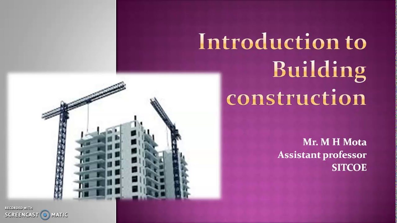 Introduction to Building construction materials