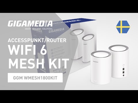 Köp AP/Router Wifi 6 kit mesh 1800 | Gigamedia | GGM WMESH1800KIT ...