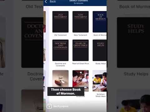 How to set a Book of Mormon reading schedule in your gospel library app