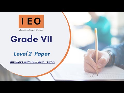 International English Olympiad (IEO) Level 2- SOF previous year paper for Class 7