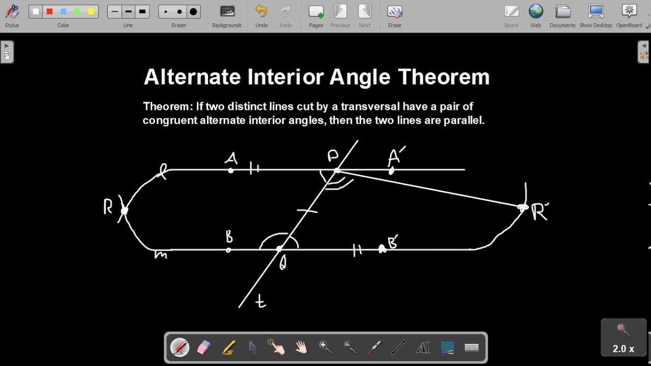 The Alternate Interior Angle Theorem (feat. A. Passey)