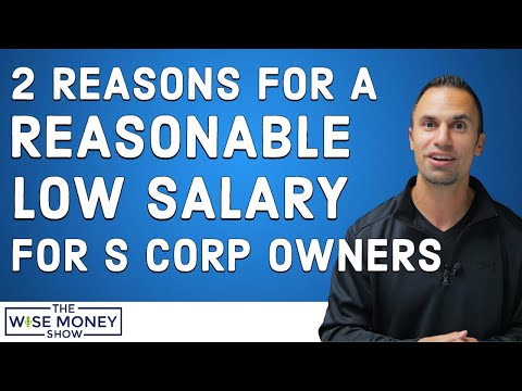 2 Reasons For a Reasonable Low Salary For S Corp Owner