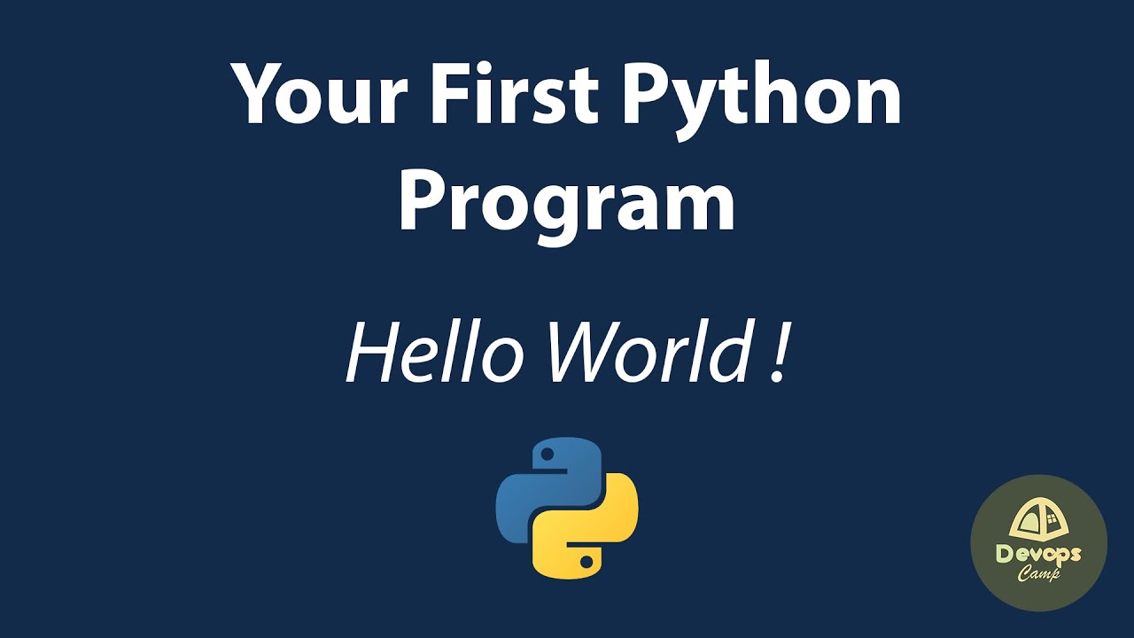 Your First Python Program : Hello World !