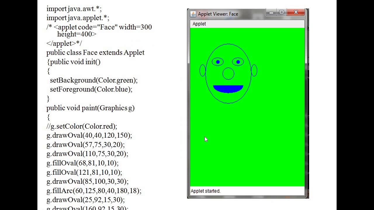 Java Applet: Images, Audio and Fonts in Applet