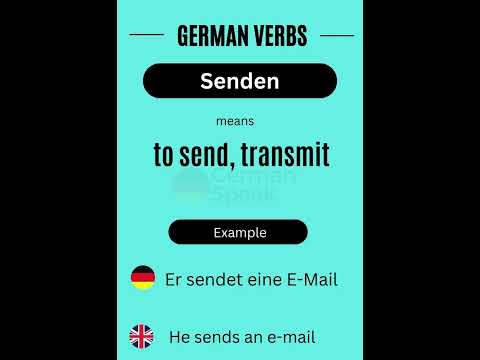 Send## senden// in german Leran German language with me