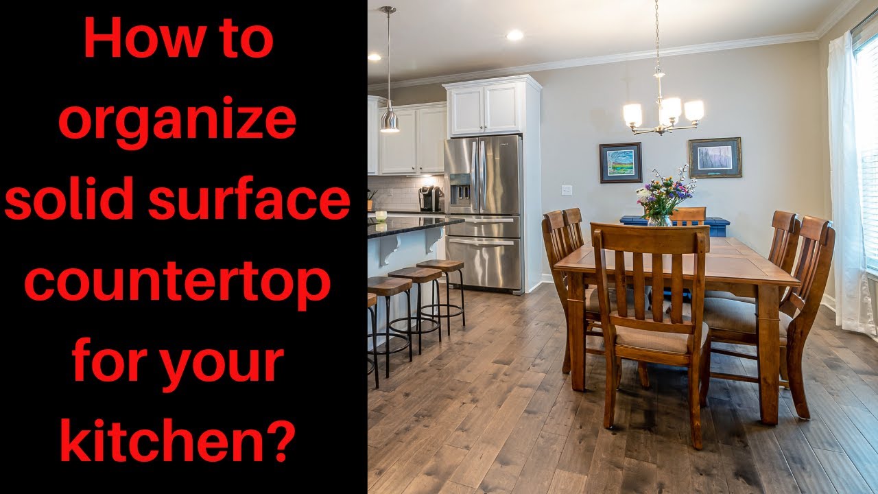 Unbelievable Kitchen Makeover: How We Organized Solid Surface Countertop!Kitchen design