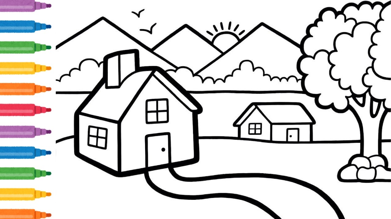 How To Draw a HOUSE | Super Easy Step by step Tutorial!