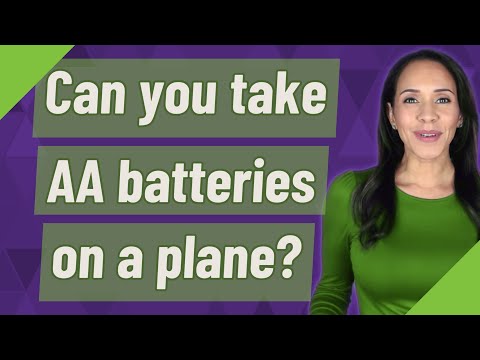 Can you take AA batteries on a plane?