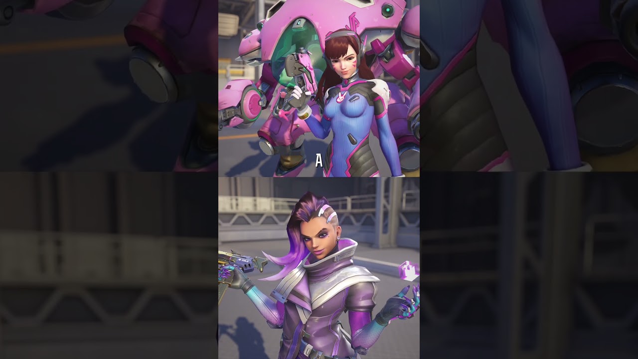 Dva and Sombra interaction - Overwatch 1 interaction