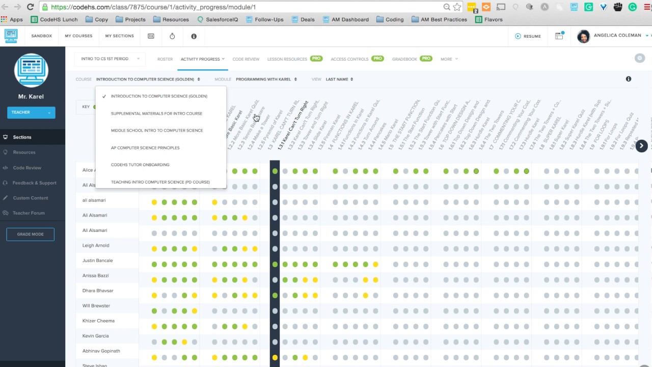 Progress Tracking Walk-through