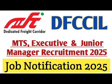 DFCCIL Recruitment Alert 2025 🔥| Various Posts Check Eligibility & Application Link 👇| How to apply