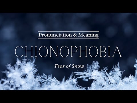 How to Pronounce: Chionophobia | British Pronunciation & Meaning