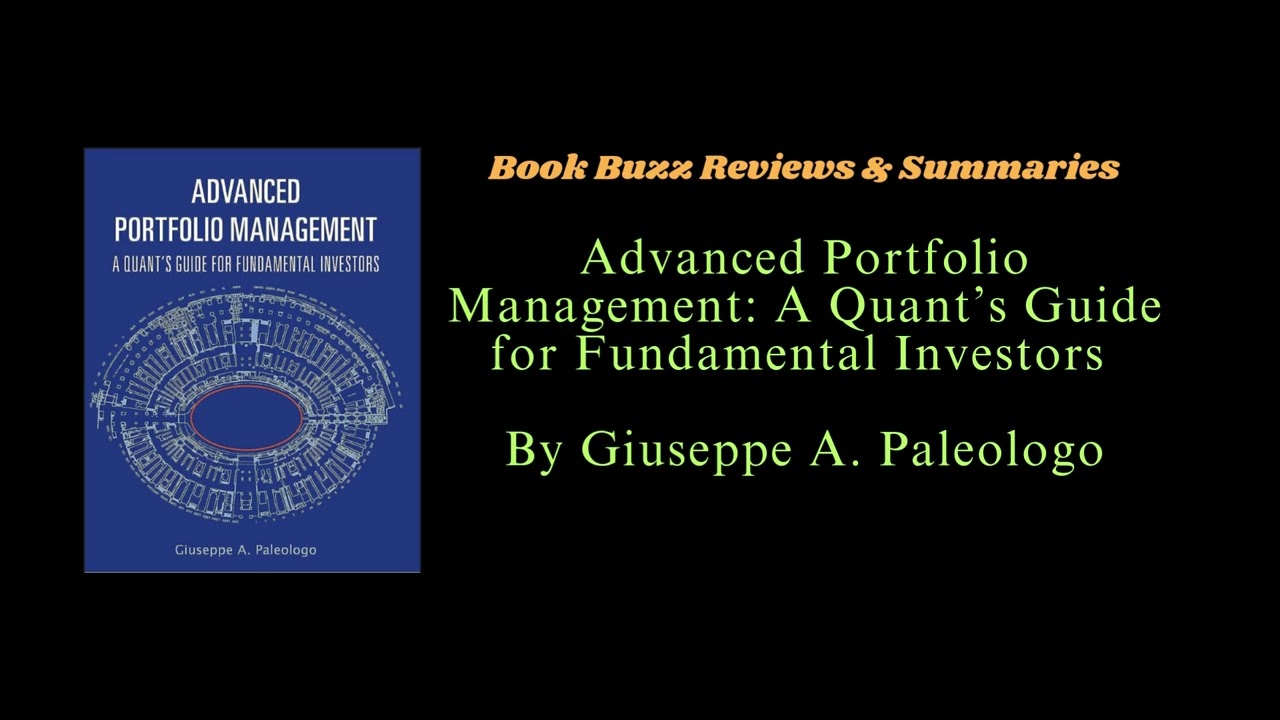 Advanced Portfolio Management by Giuseppe A. Paleologo #books #business #Economics #finance