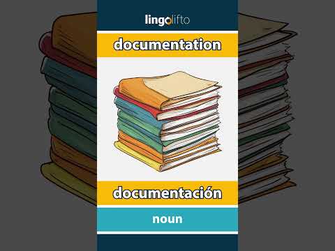 🇬🇧🇪🇸 documentation - documentación : learn English : aprendamos inglés : vocabulary builder