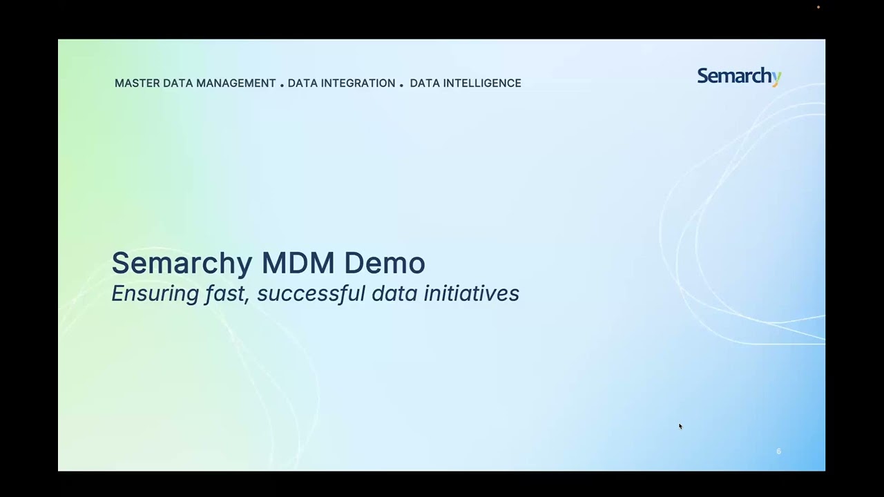 Dataversity Demo Day - Master Data Management