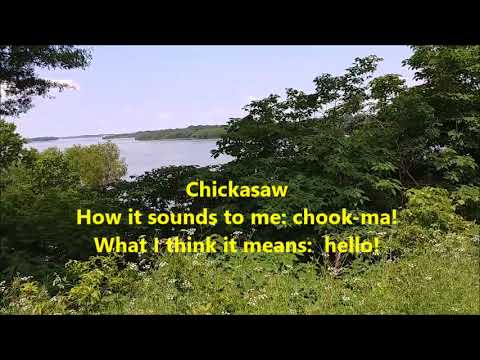 My first Chickasaw words