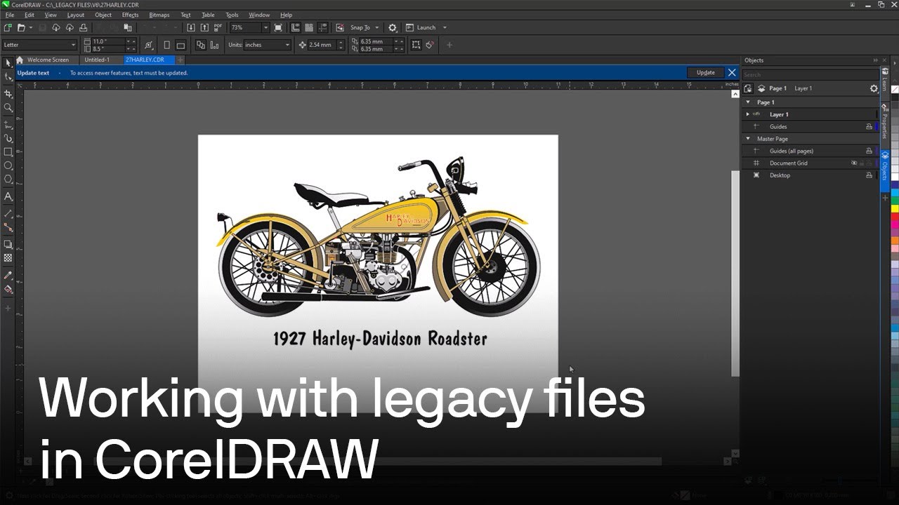 How to batch convert legacy files in CorelDRAW | Tutorial