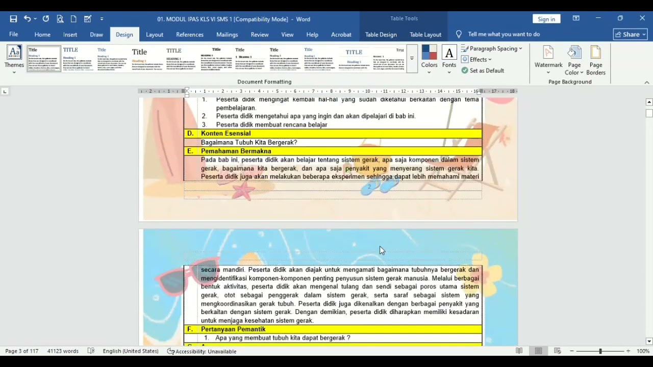 Template Background Modul Ajar