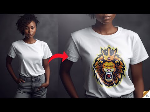 How to place a logo on a white t-shirt in Photoshop