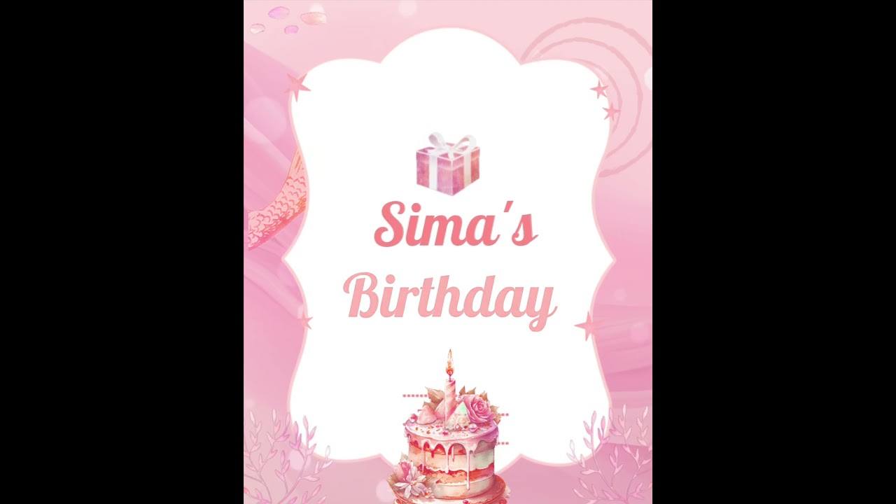 Animated Birthday Invitation | Motion Graphic Sample | Sima’s Invite Design
