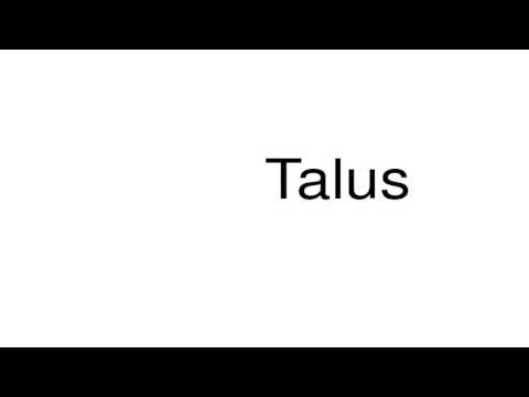 How to pronounce Talus