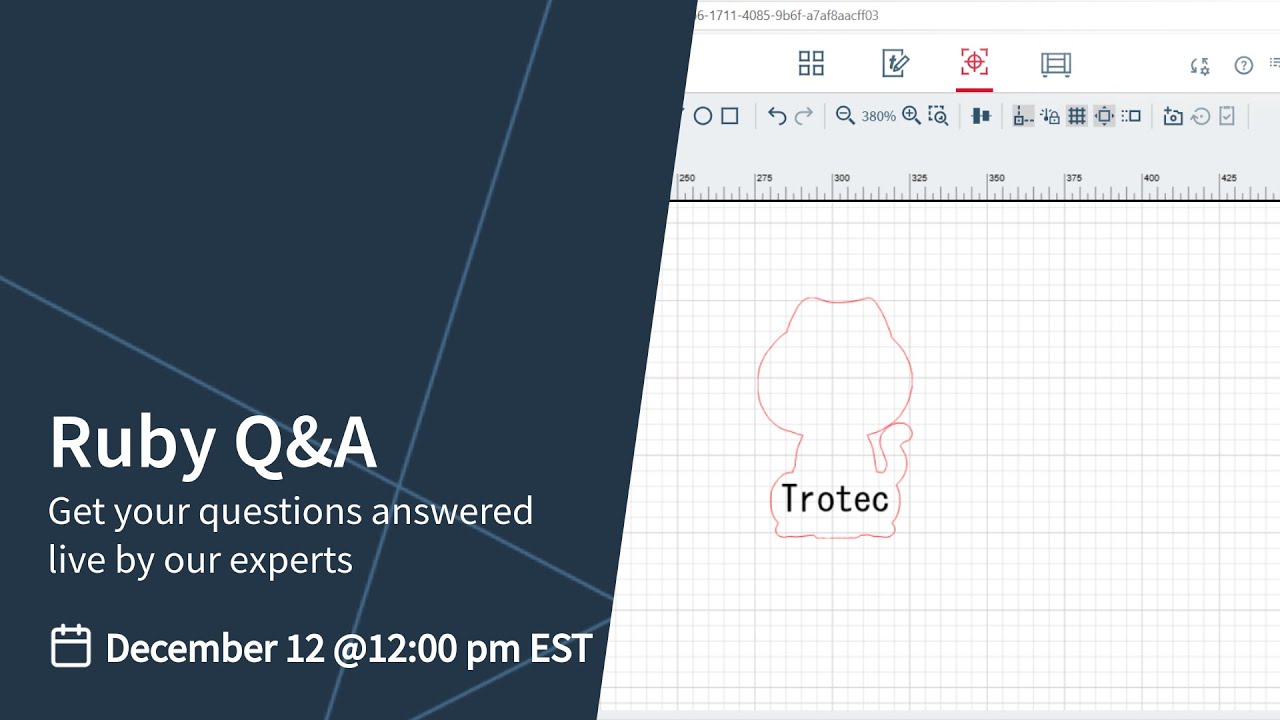 Trotec Ruby Software: Q&A - December 2025